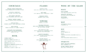 Atomic Saloon Show Menus - Spiegelworld