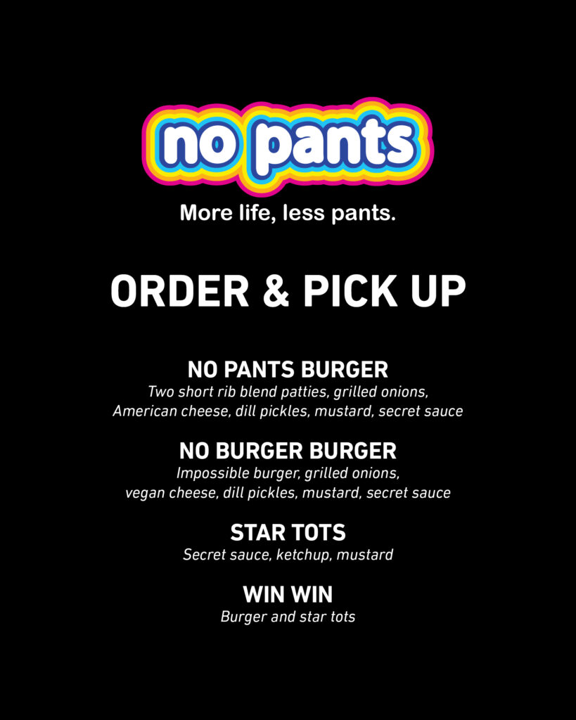 No Pants Menus - Spiegelworld