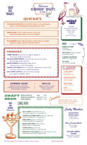 Diner Ross Menus - Spiegelworld