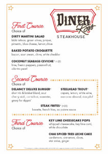 Diner Ross Menus - Spiegelworld