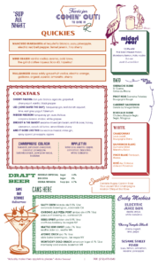 Diner Ross Menus - Spiegelworld