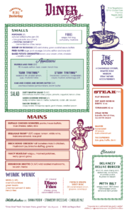 Diner Ross Menus - Spiegelworld