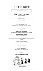 Superfrico Las Vegas Menus - Spiegelworld